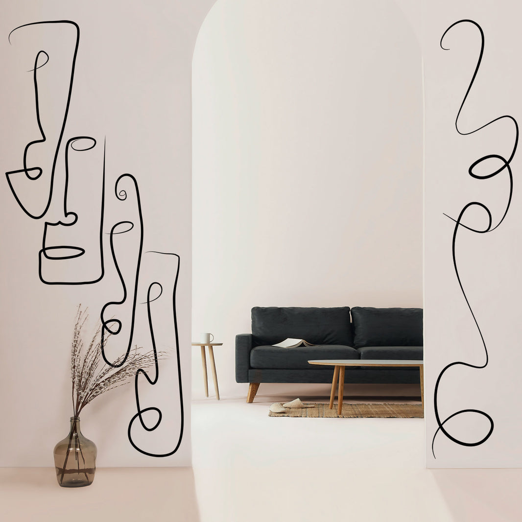 Line Art Wallpaper Collection | Minimalist & Elegant Designs for Modern ...